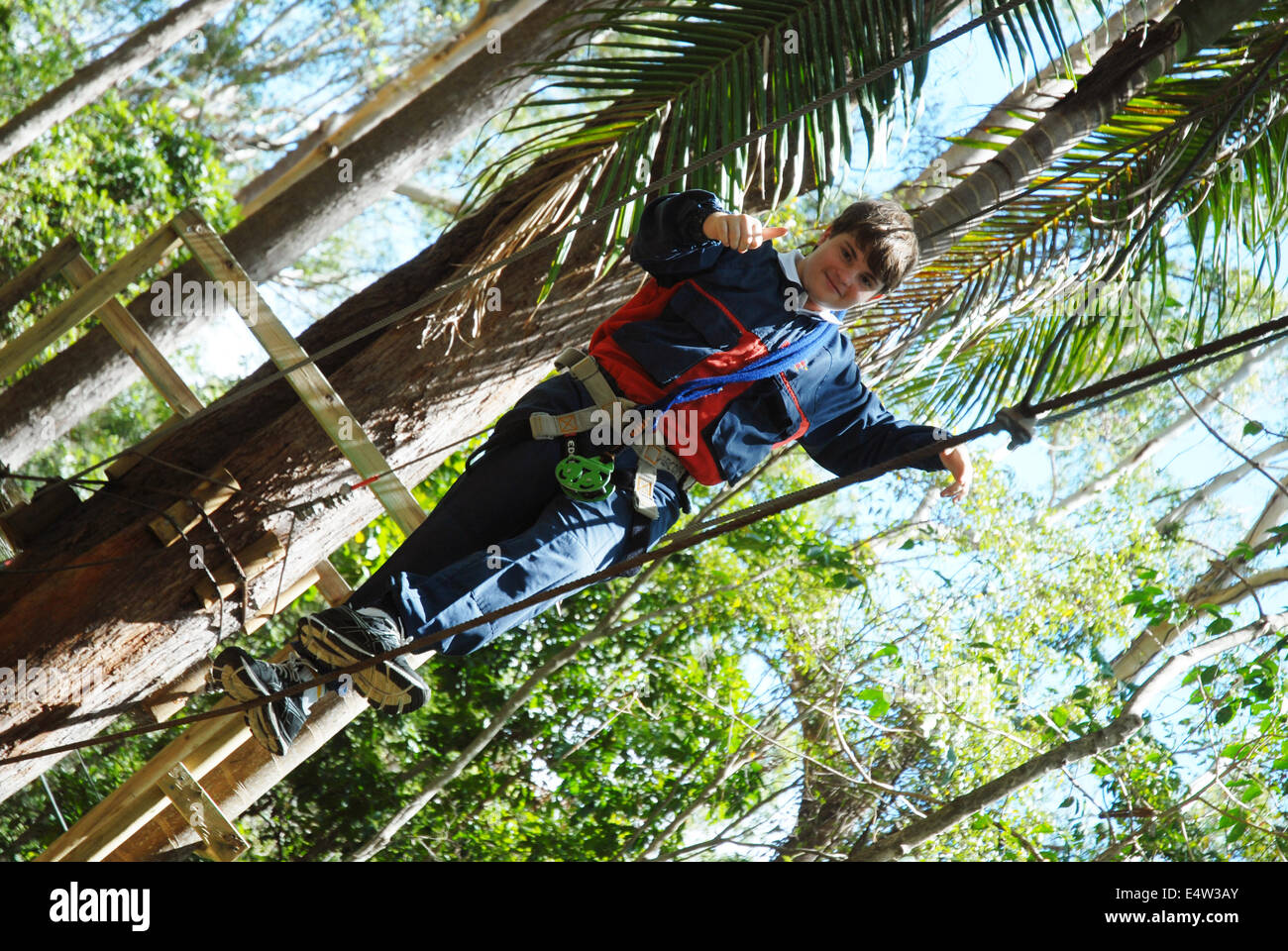 High ropes adventure courses hi-res stock photography and images - Alamy