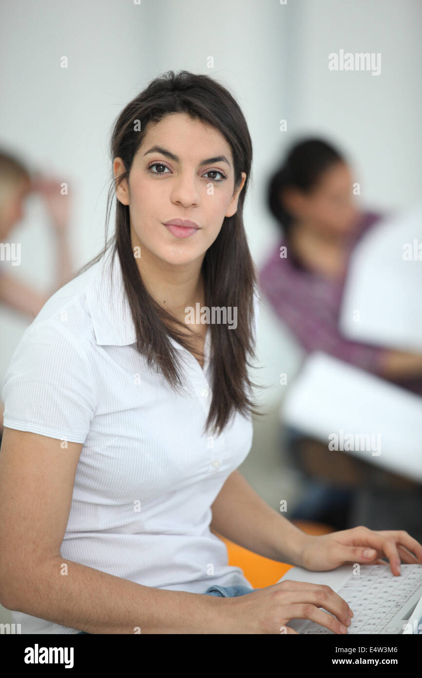 Portrait of a confident student Stock Photo - Alamy