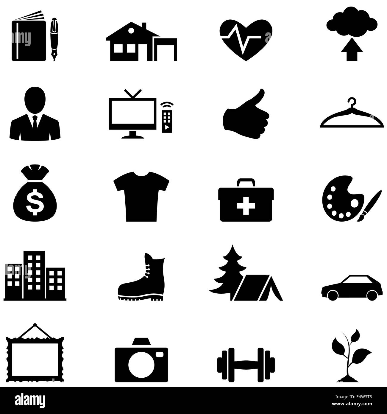 Pictogrammes Black and White Stock Photos & Images - Alamy