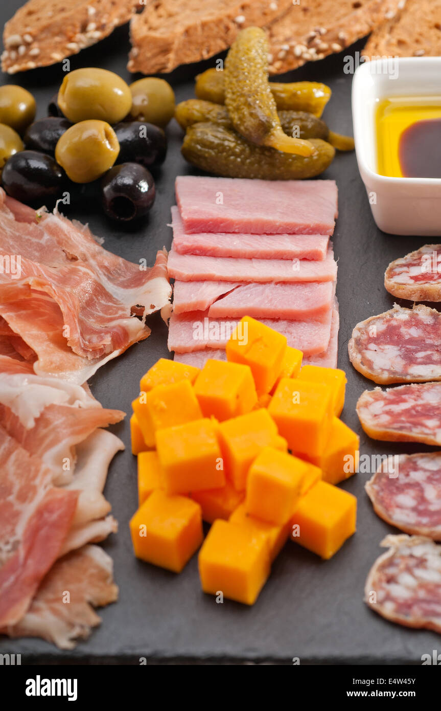 assorted cold cut platter Stock Photo - Alamy