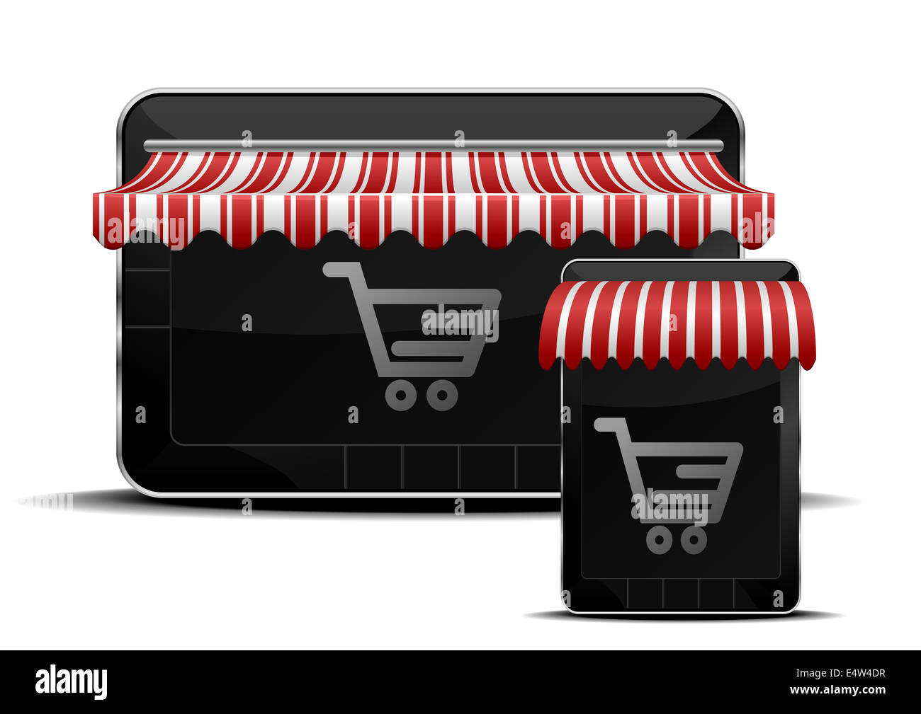 Mobile shopping cart hi-res stock photography and images - Alamy