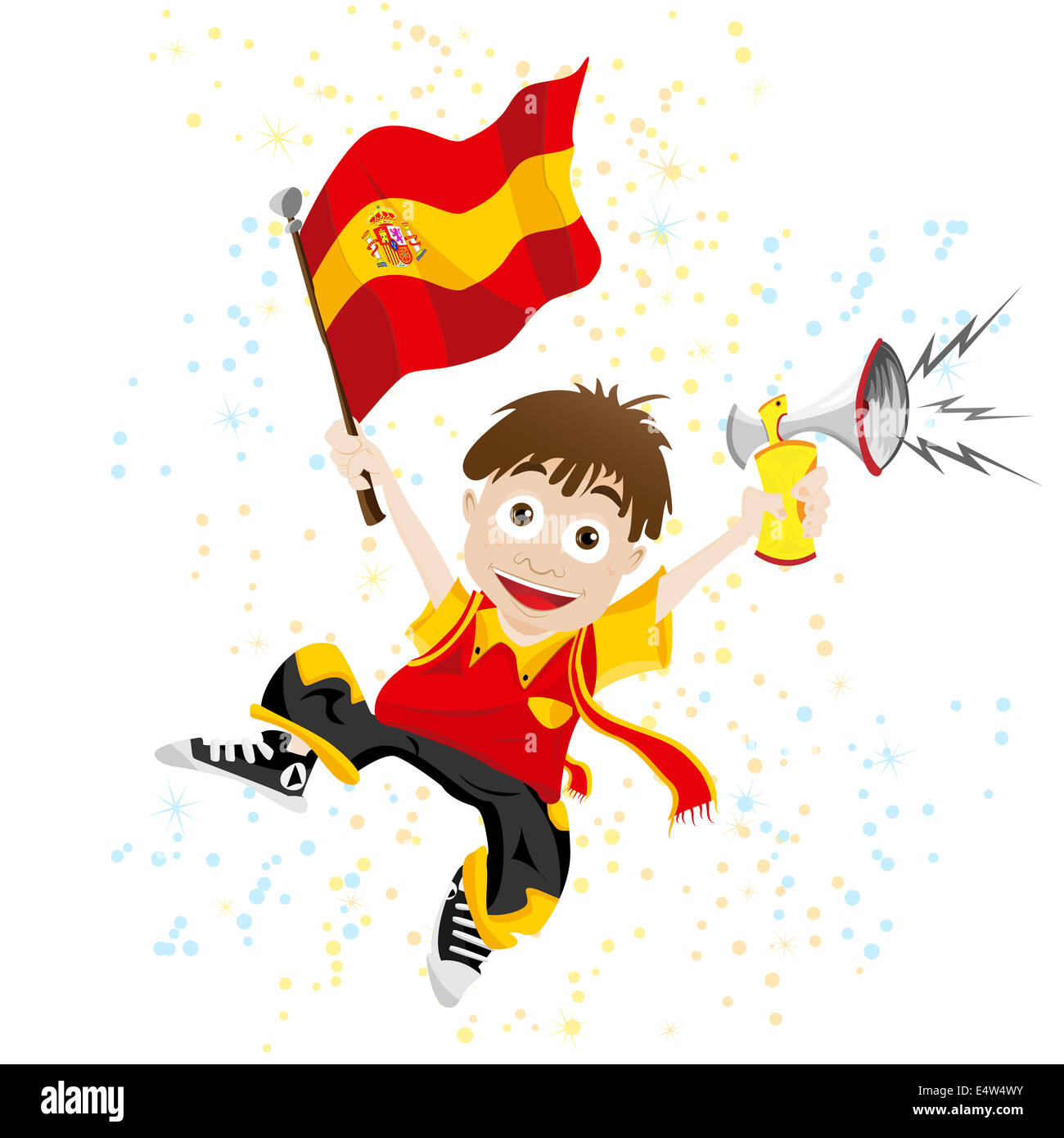Vector illustration boy spain flag hi-res stock photography and images ...