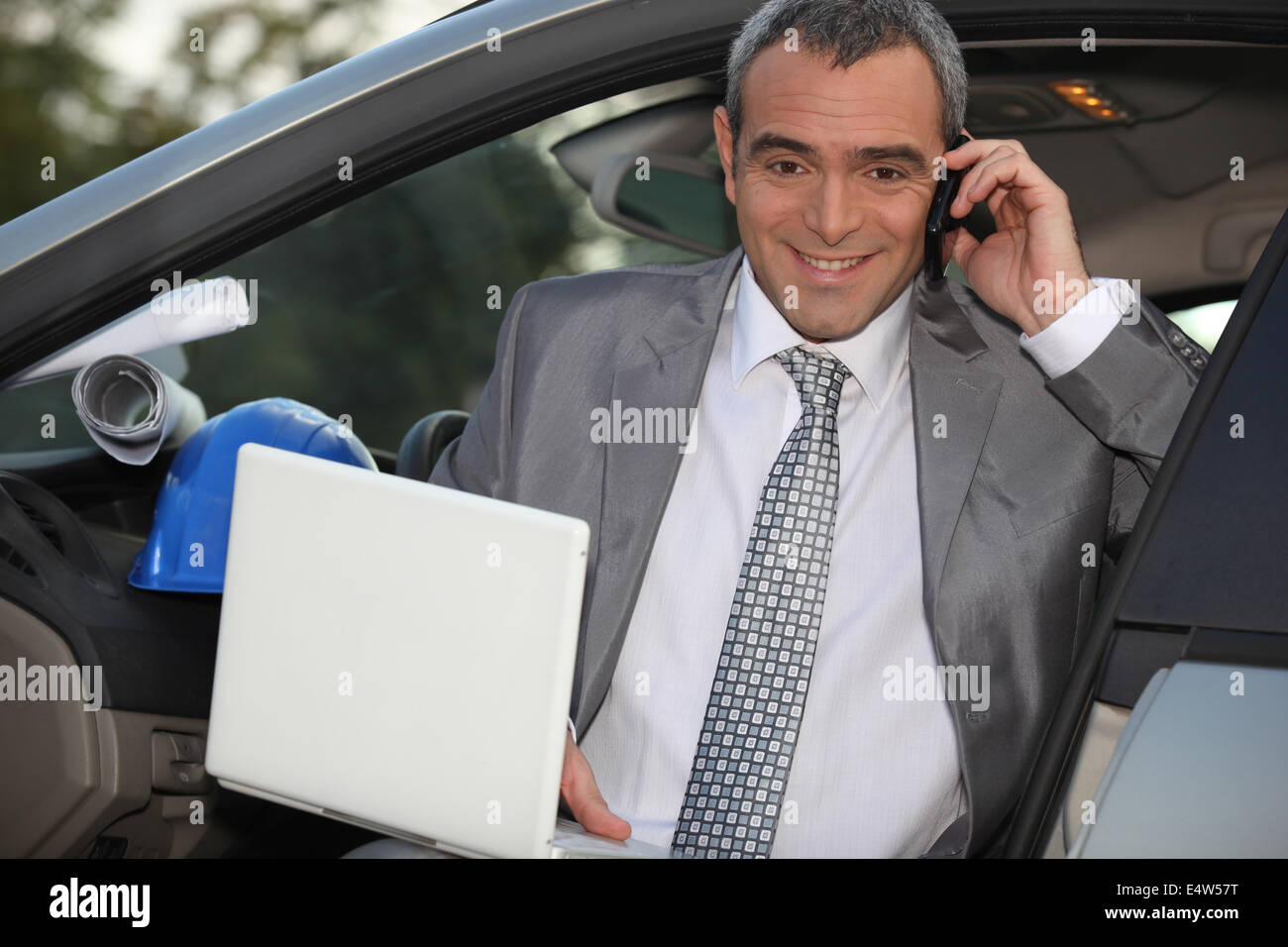 Architect arriving at work Stock Photo - Alamy
