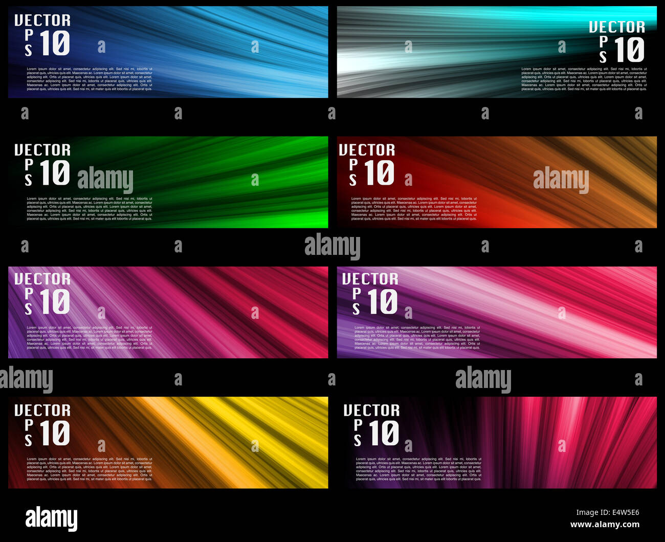 Colorful Web Banners Backgrounds Stock Photo - Alamy
