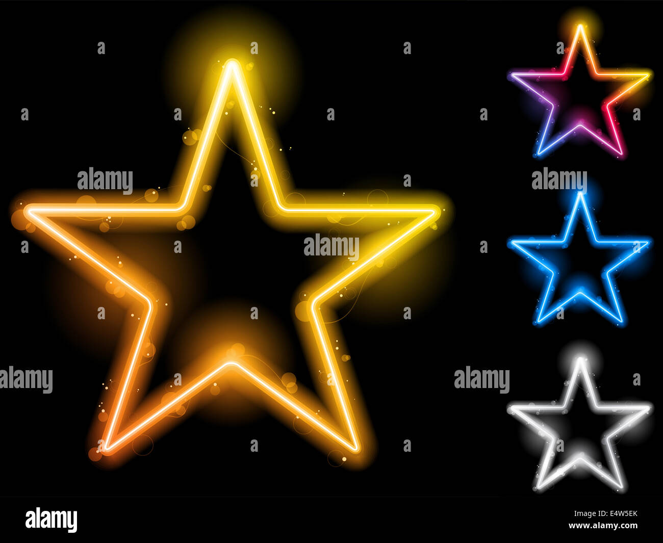 Neon stars hi-res stock photography and images - Alamy