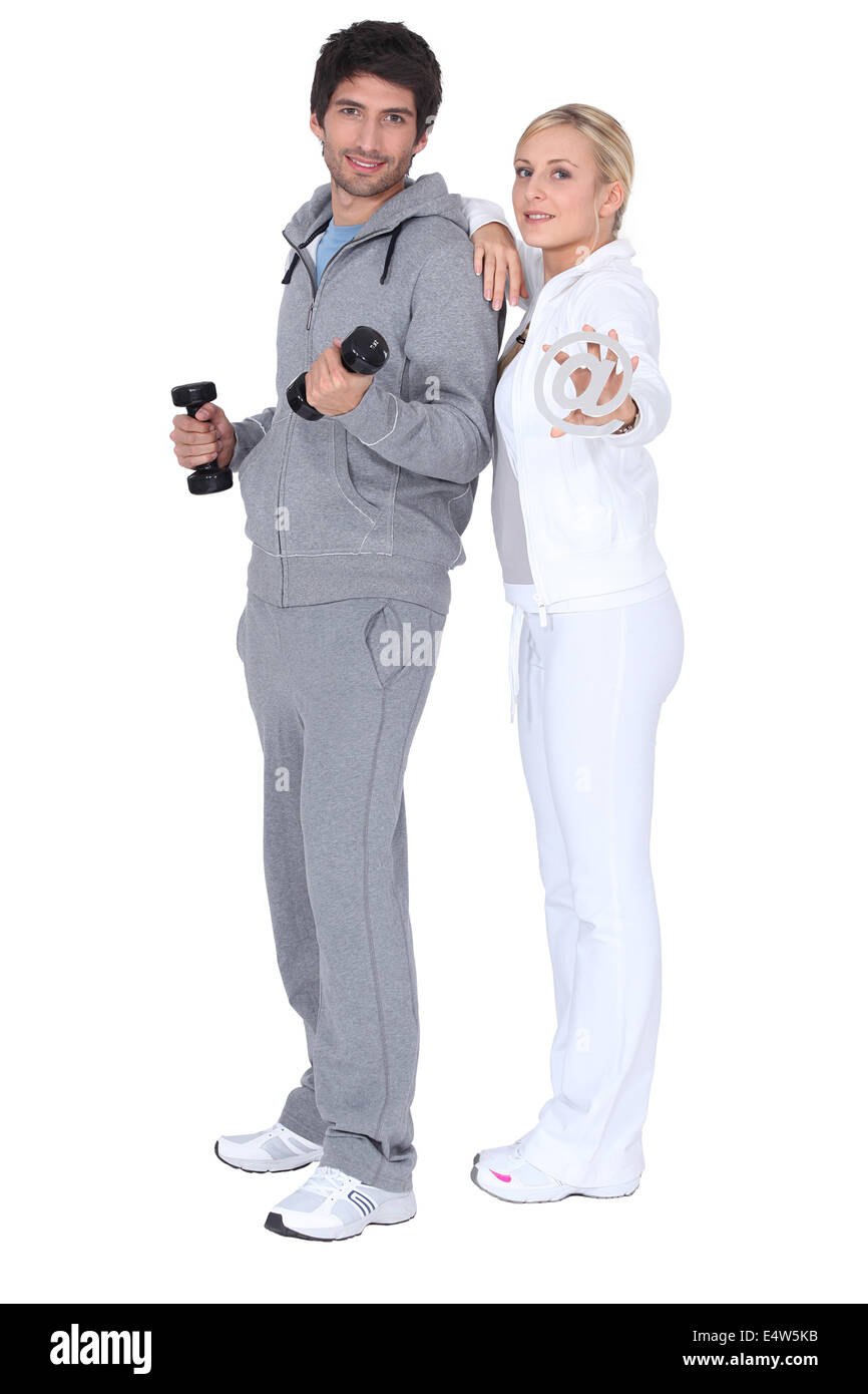 Woman girl working out Cut Out Stock Images & Pictures - Alamy