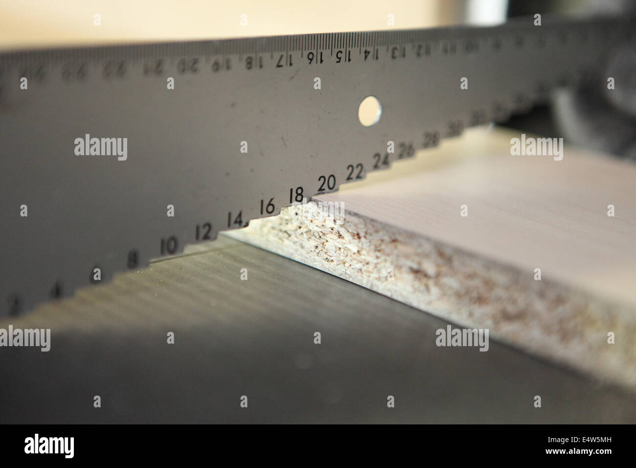 Long metal ruler Stock Photo - Alamy