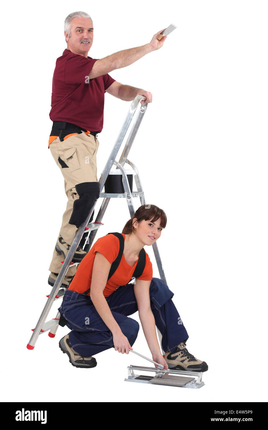 Preparing to work Cut Out Stock Images & Pictures - Alamy