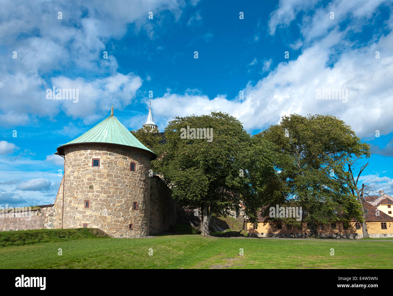Majestic medieval castle tall hi-res stock photography and images - Alamy