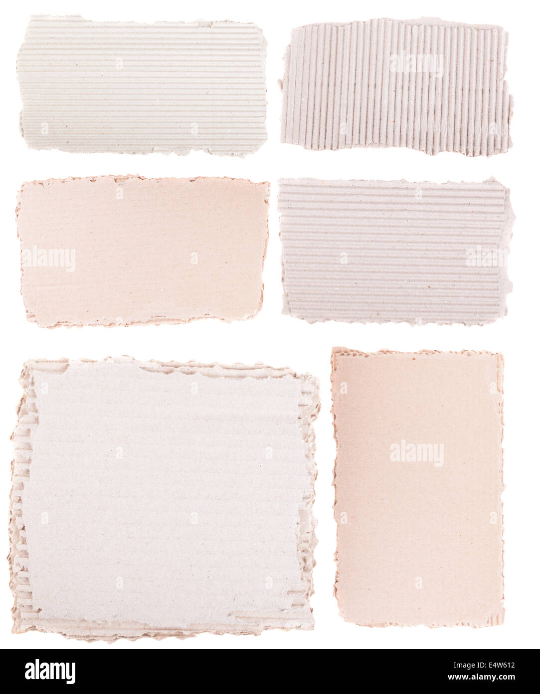 Collection of a cardboard pieces Stock Photo - Alamy