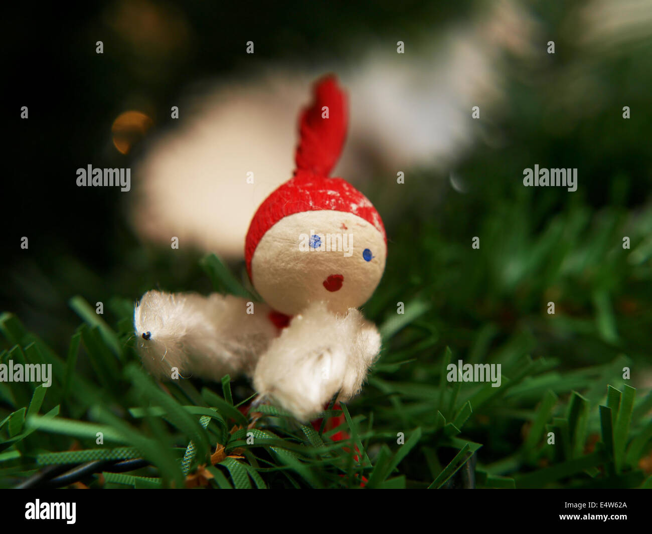 Little santa claus, in a Christmas tree Stock Photo - Alamy