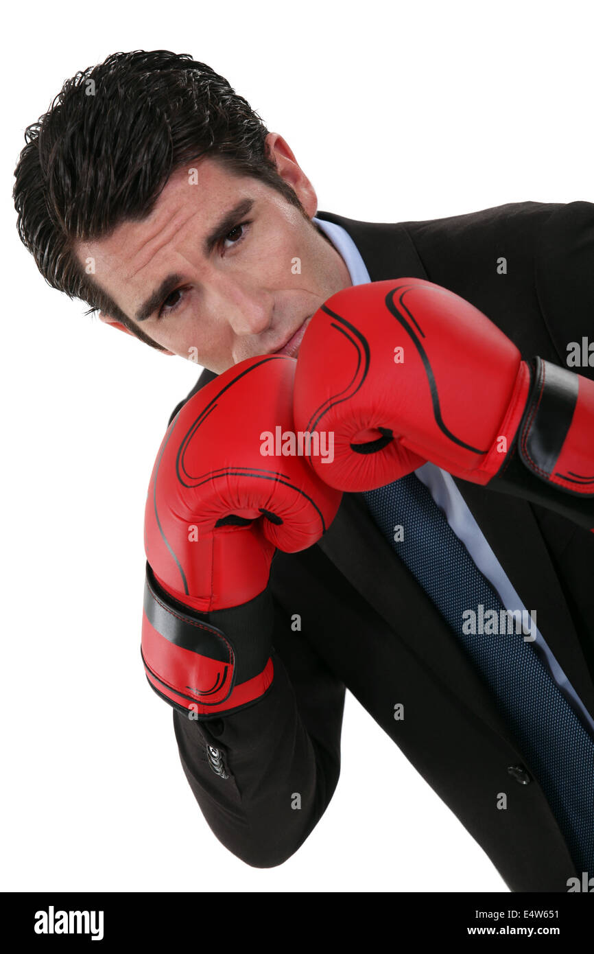 Portrait businessman boxing gloves hi-res stock photography and images ...
