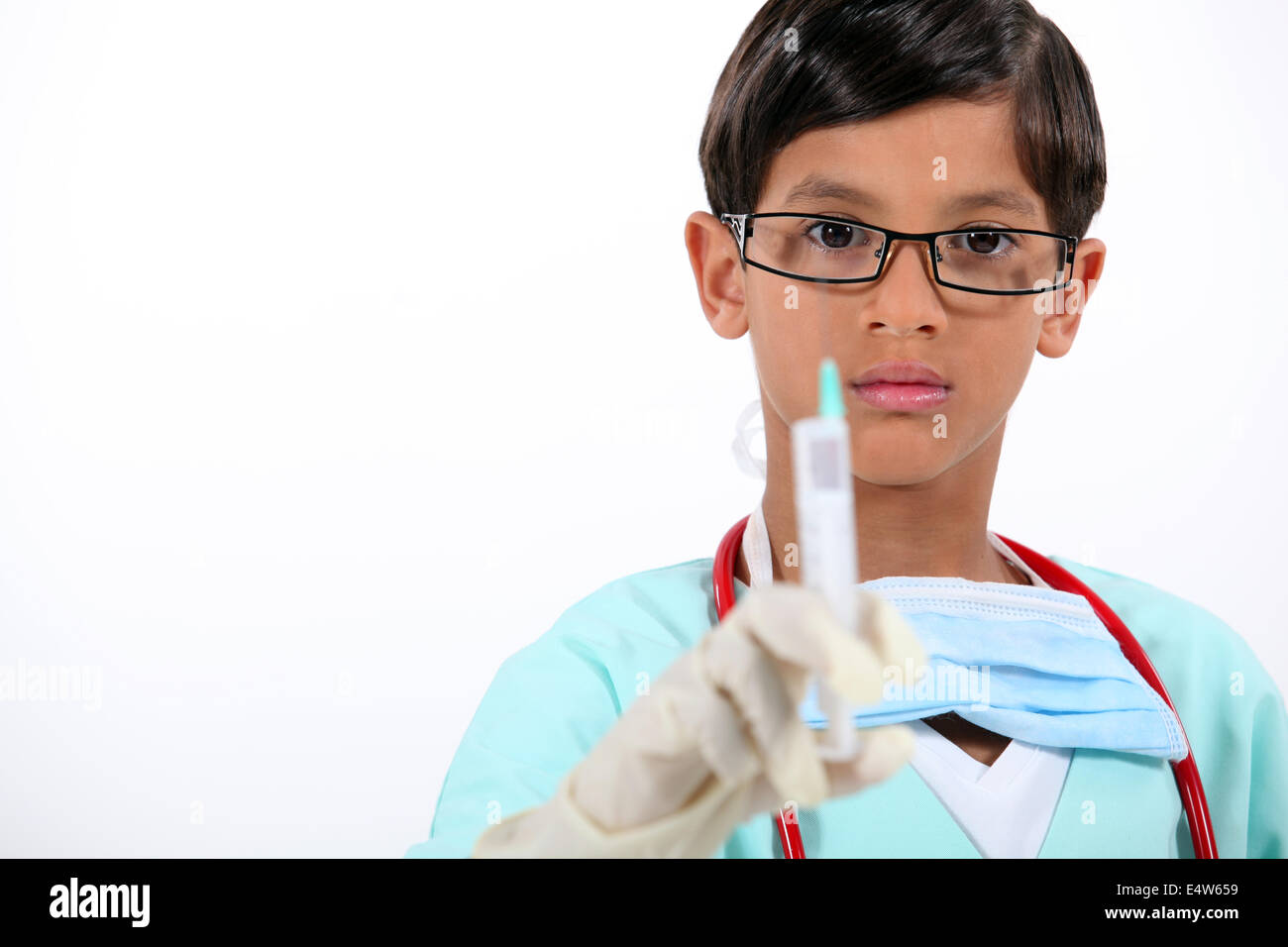 Needle boy doctor hi-res stock photography and images - Alamy