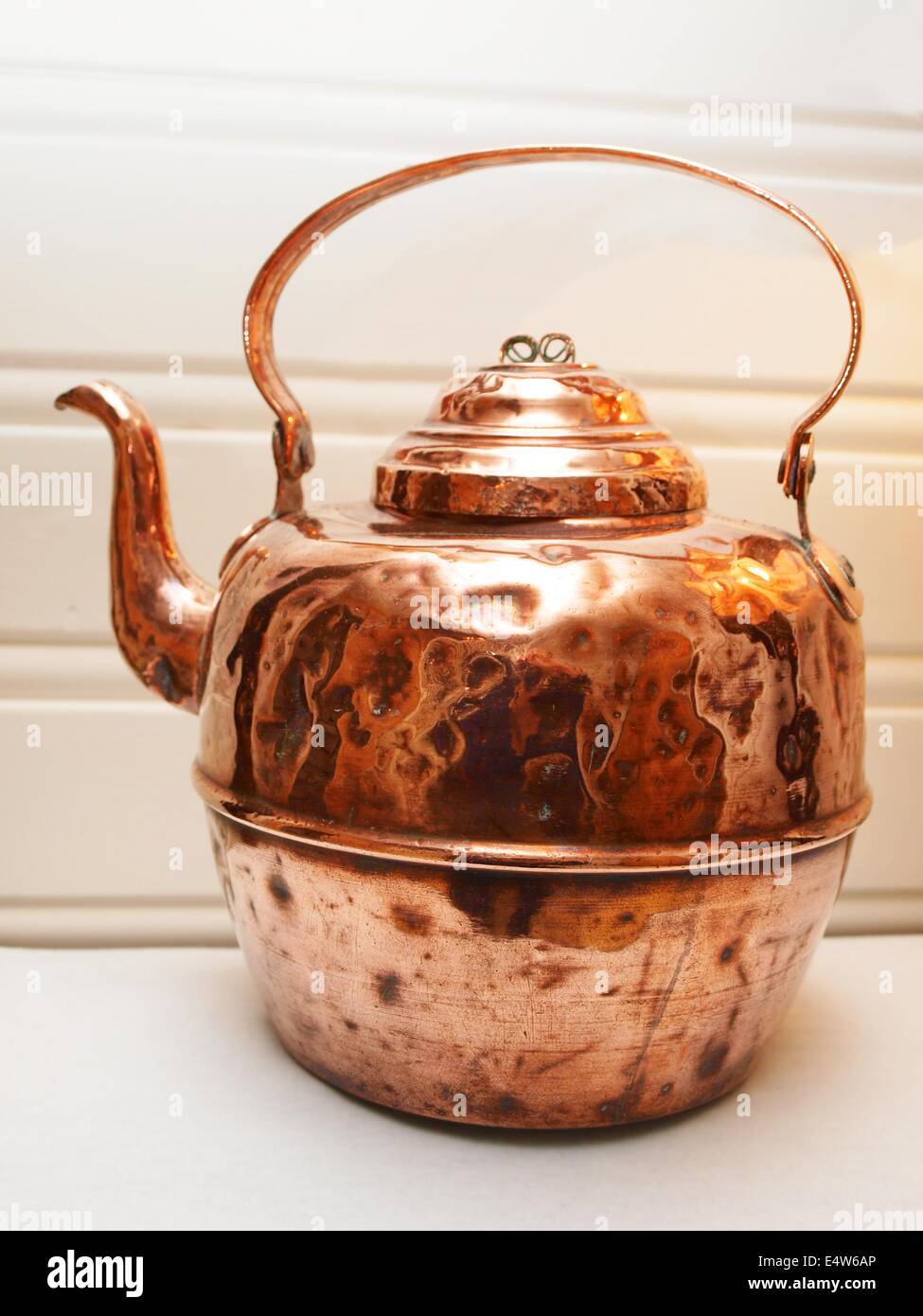Copper tea and coffee pot Stock Photo - Alamy