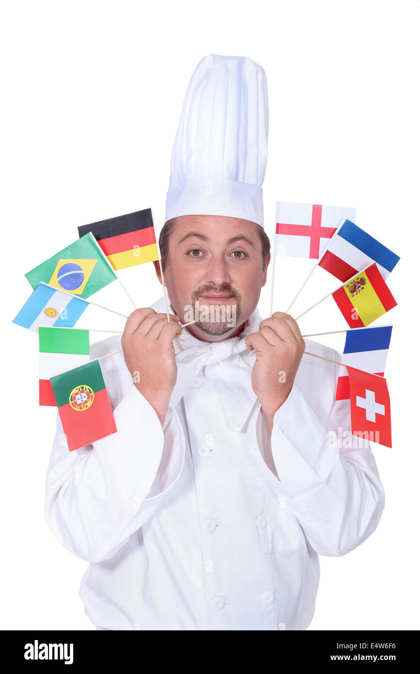 Cook with flags Stock Photo - Alamy