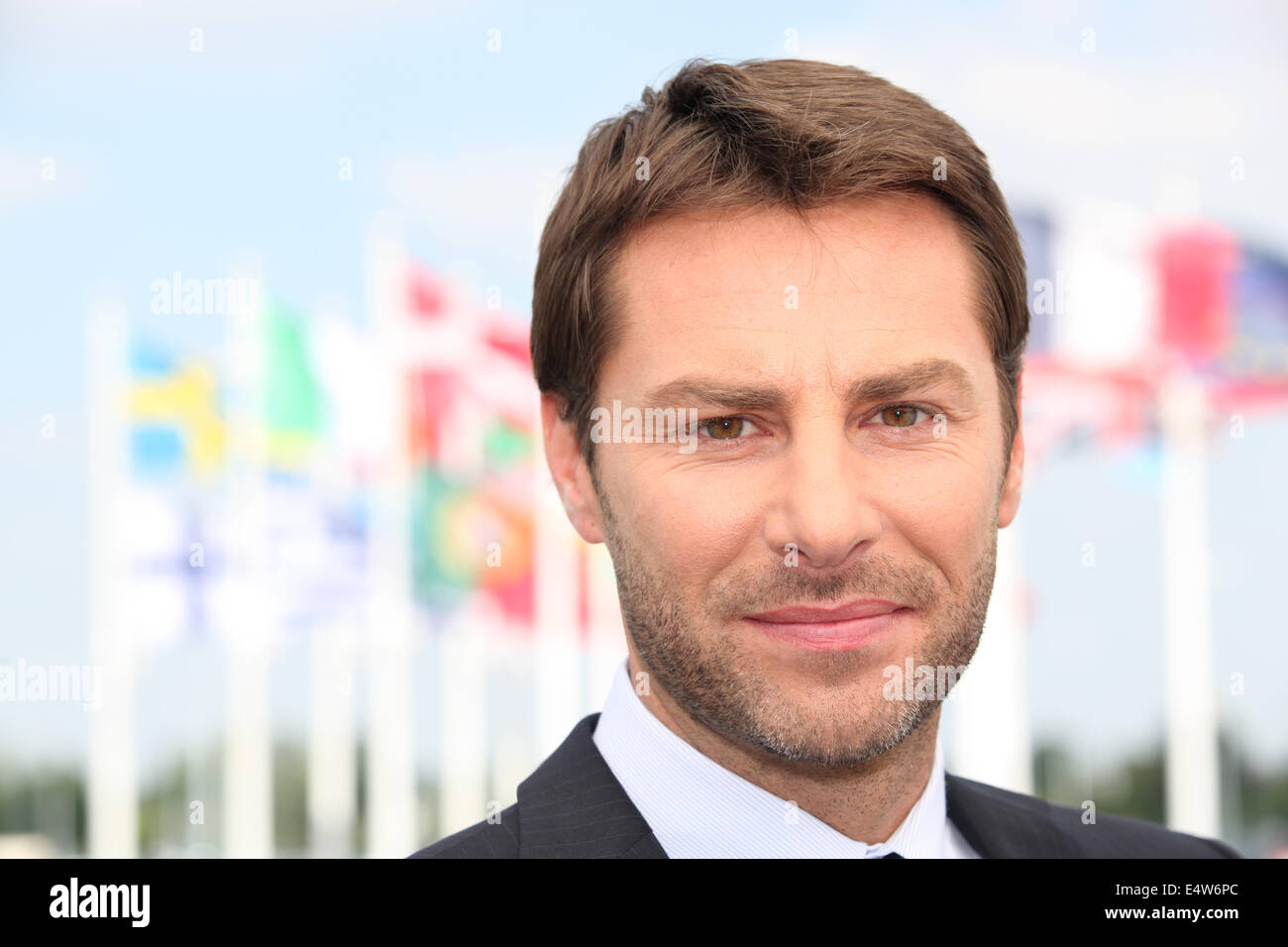 Man Stood In Front Of Flags Stock Photo Alamy man-stood-in-front-of-flags-stock-photo-alamy