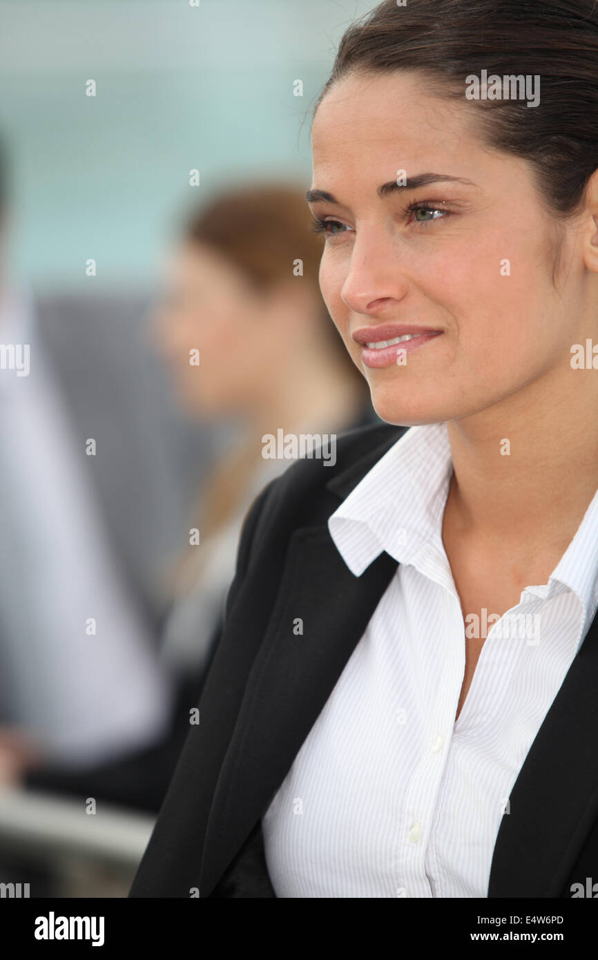 Woman face in oval hi-res stock photography and images - Alamy
