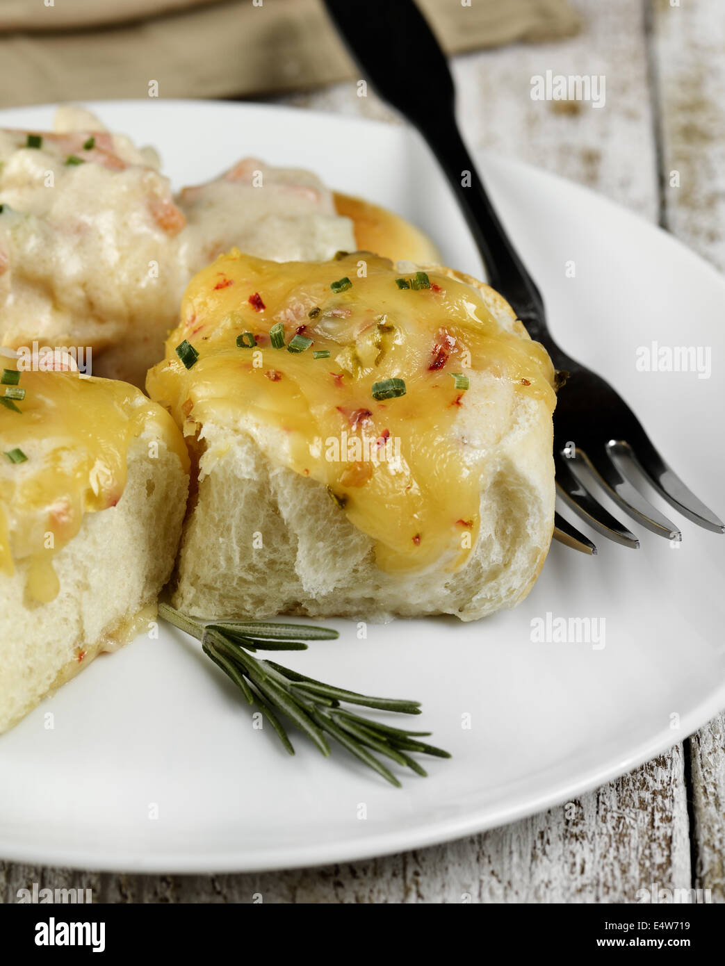 Stuffed Bread Rolls Stock Photo - Alamy