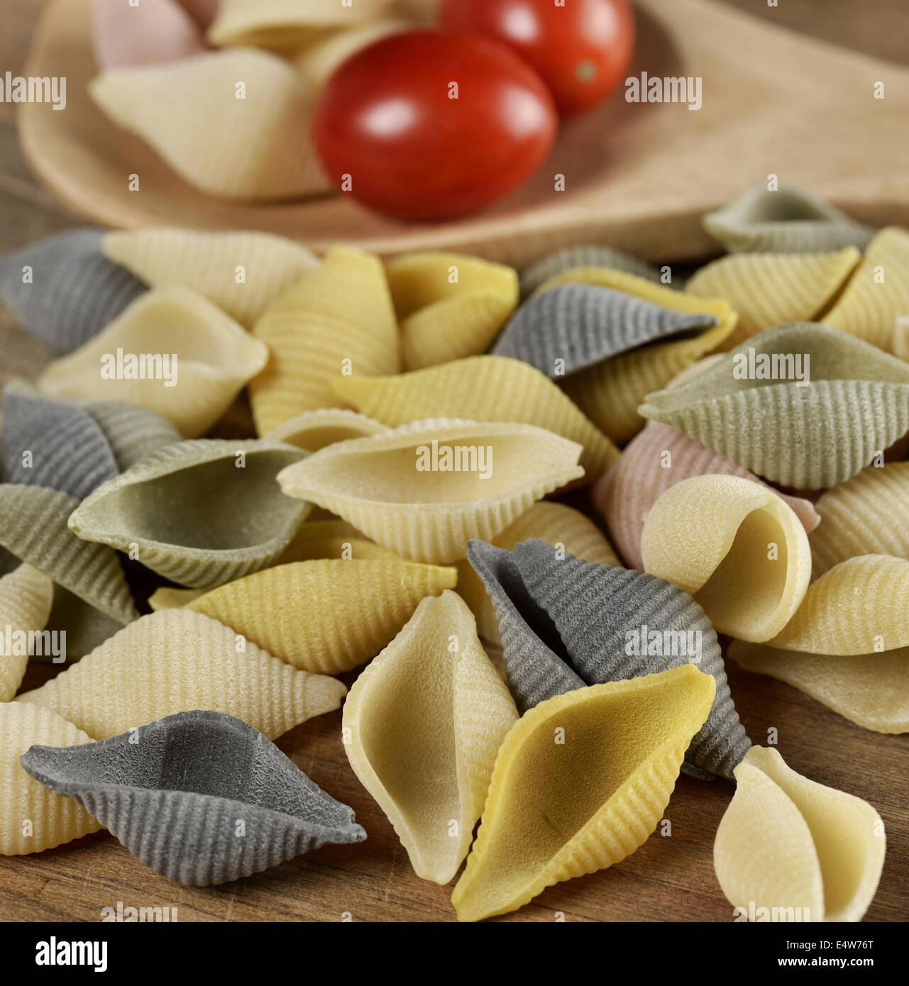 Raw Colorful Pasta Stock Photo - Alamy