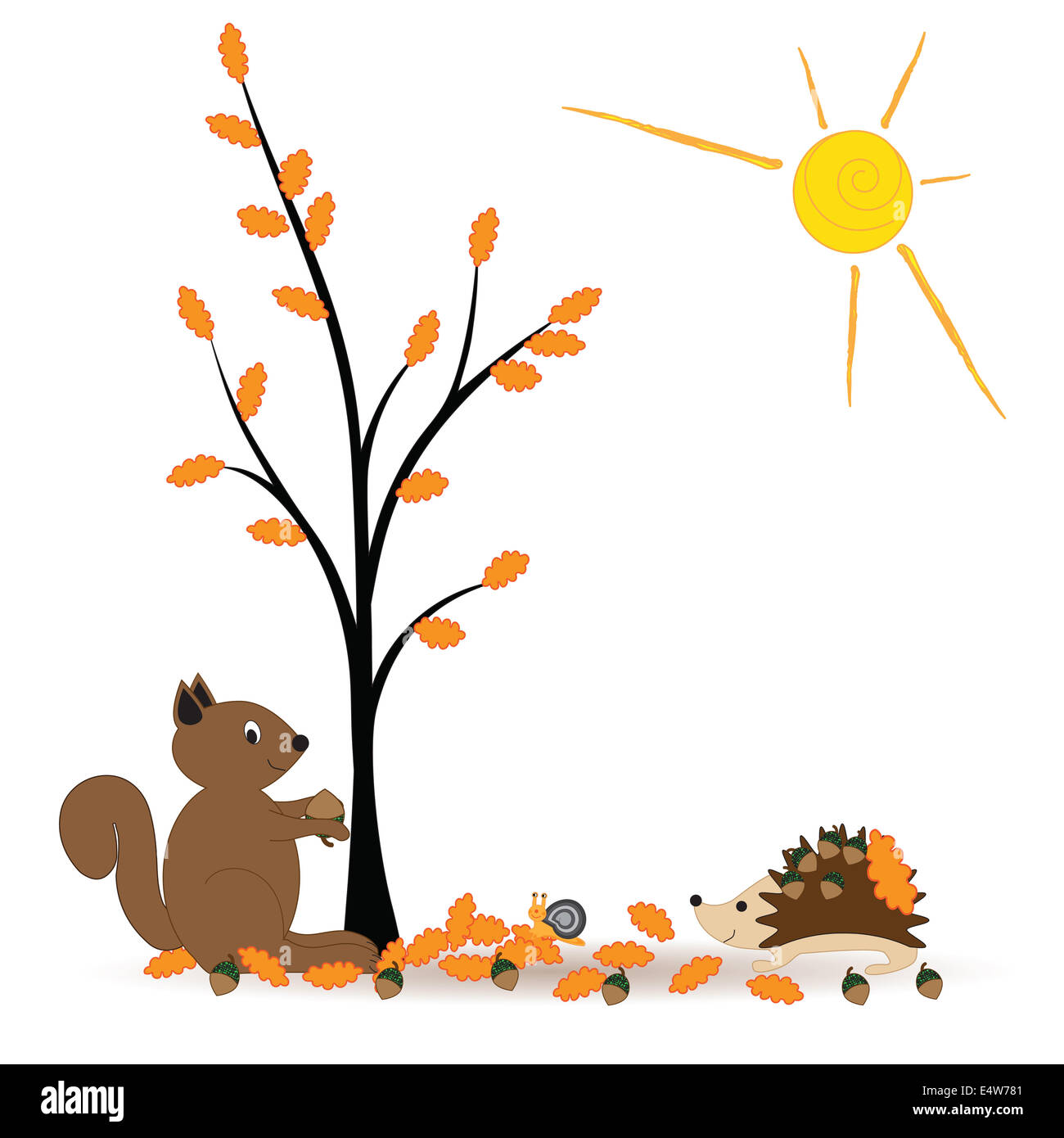 Funny autumn animals hi-res stock photography and images - Alamy