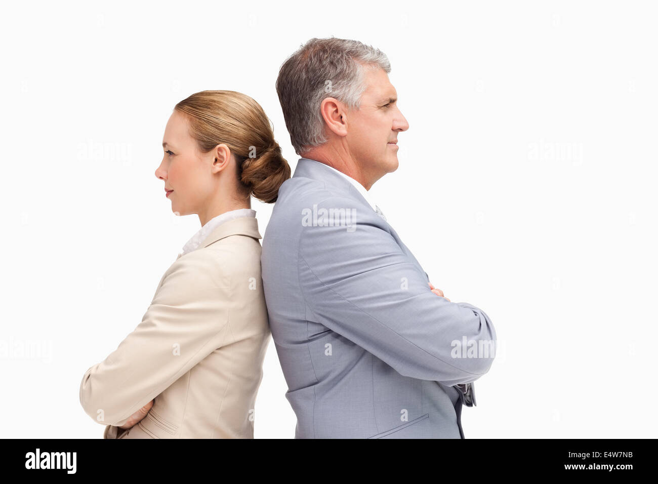 Business-team back to back Stock Photo - Alamy