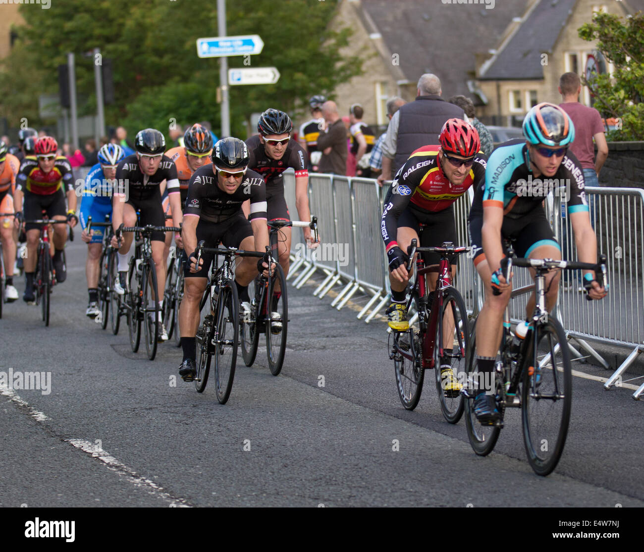 Colne, Lancashire, UK 16th July, 2014. Colne Grand Prix Cycle Race 2014 ...
