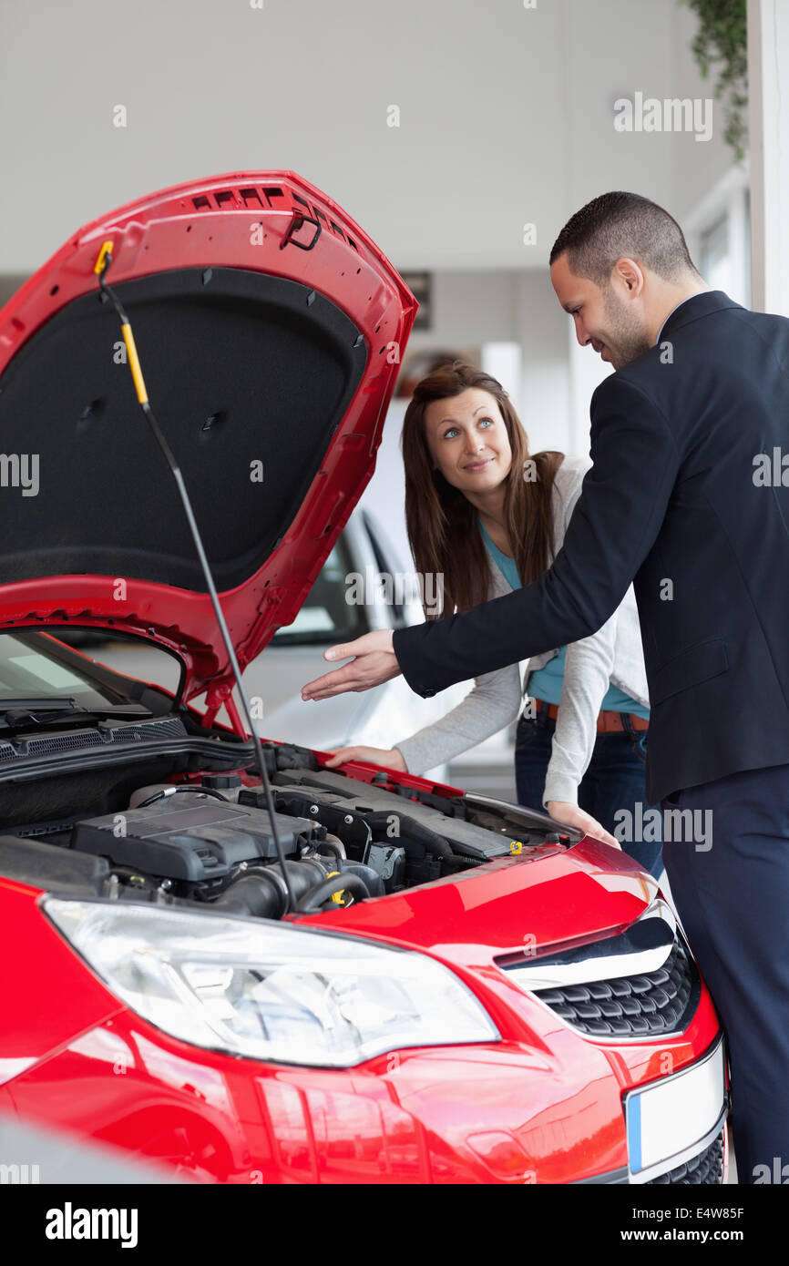 Car dealer presenting vehicle hi-res stock photography and images - Alamy