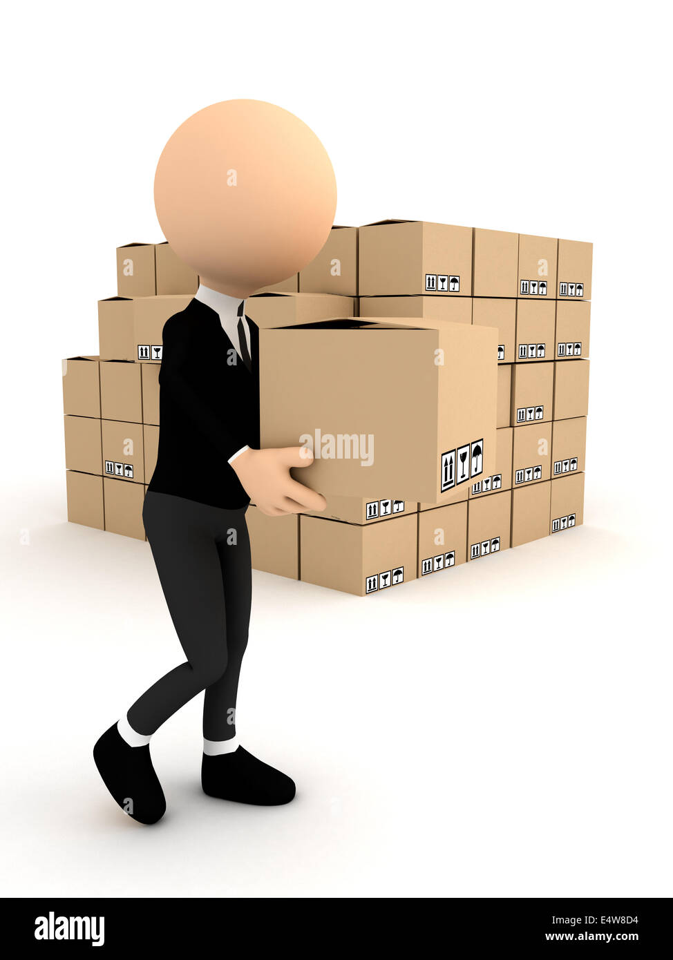 Person delivering Cut Out Stock Images & Pictures - Alamy