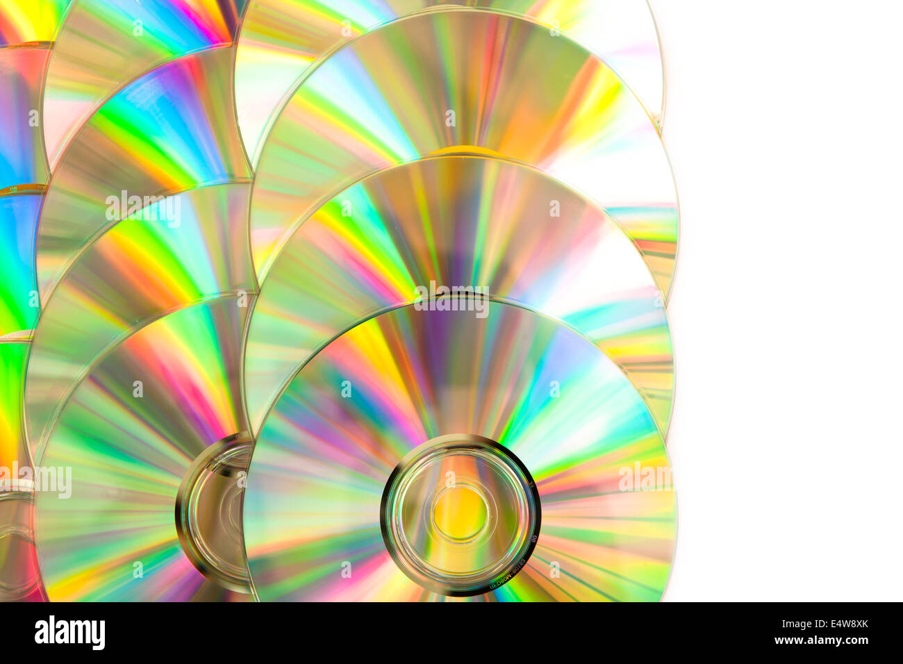 Compact disc arranged Stock Photo - Alamy