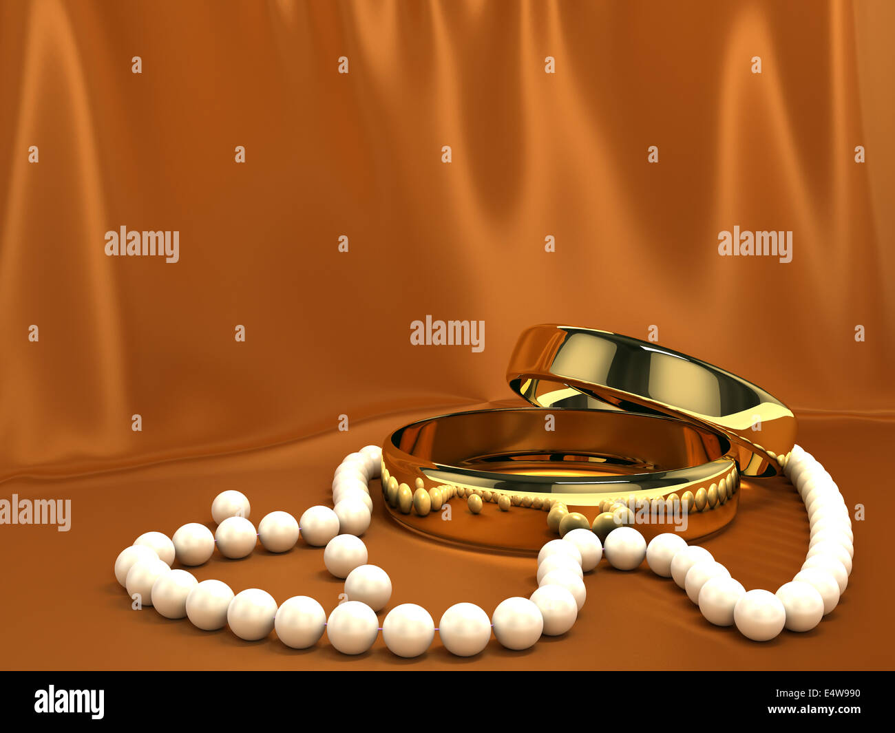 Interlocked wedding rings hi-res stock photography and images - Alamy