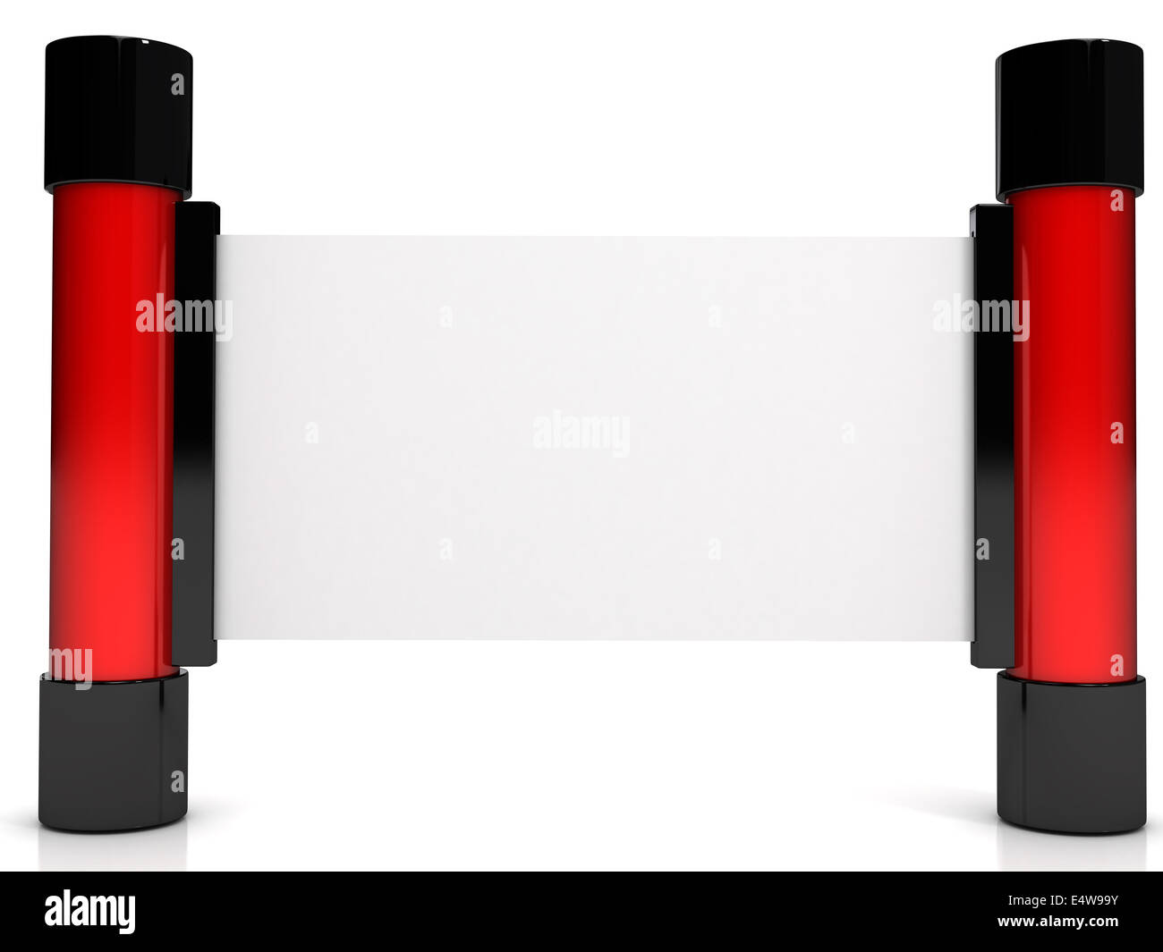 3d banner over white background Stock Photo - Alamy