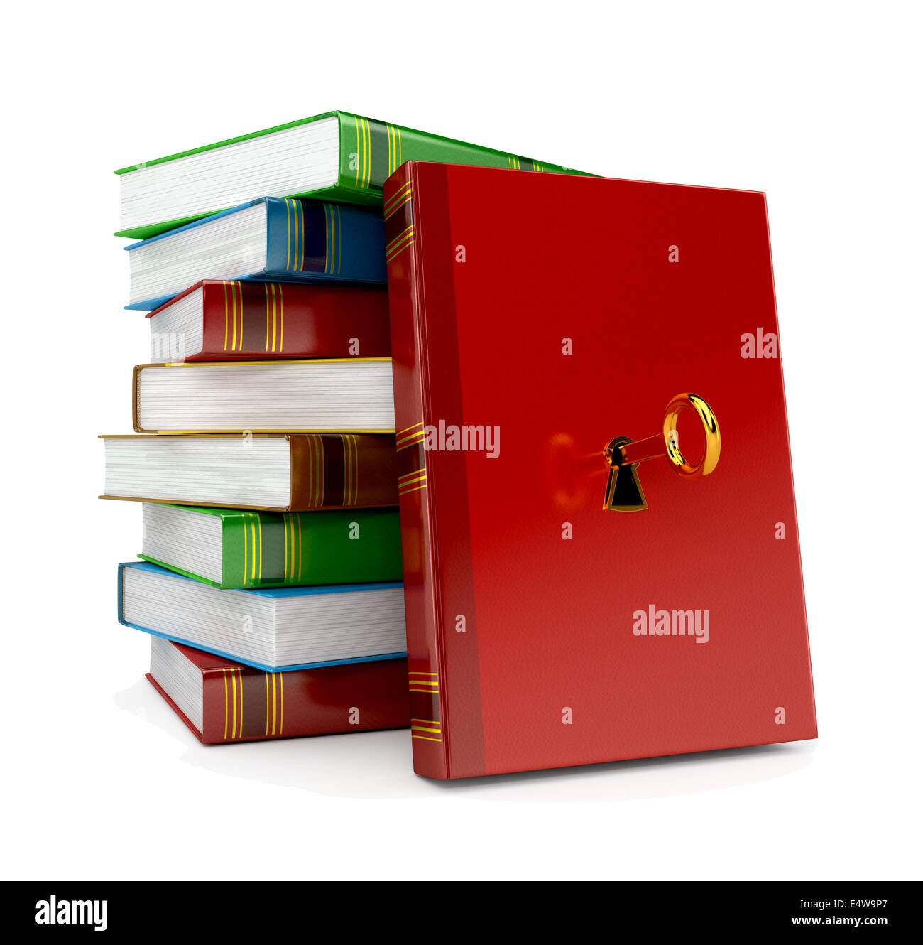 Yellow key in lock hi-res stock photography and images - Alamy