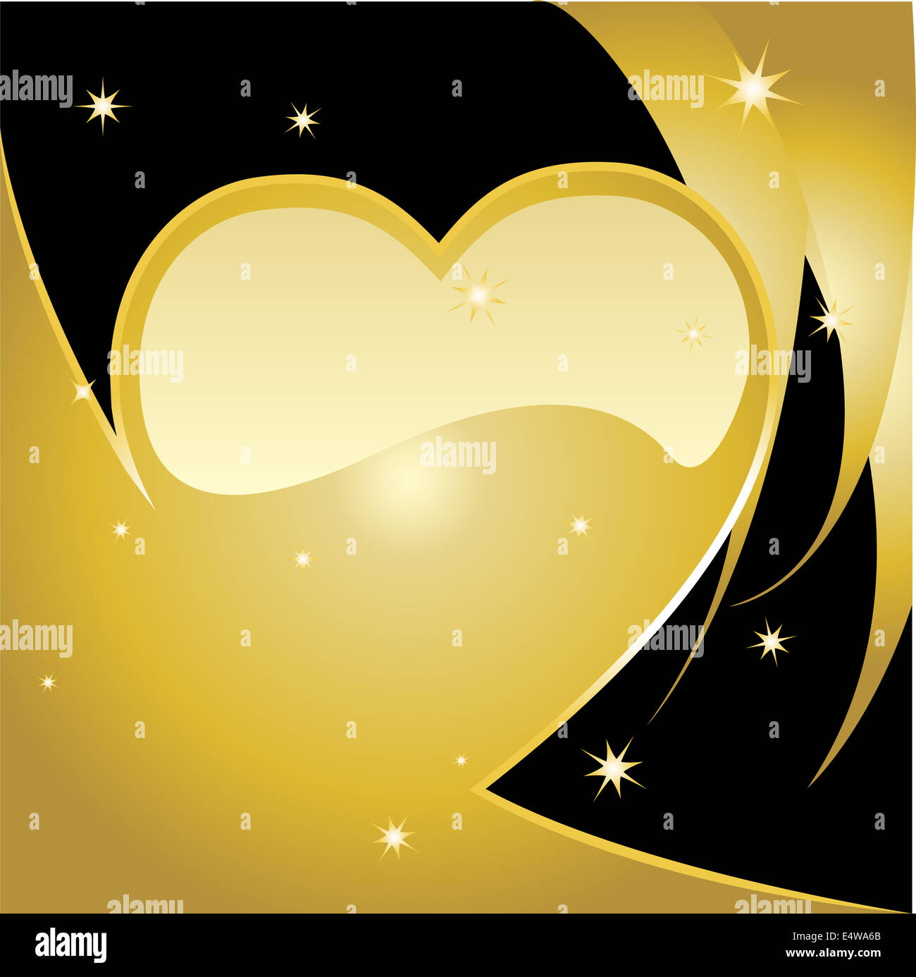 Gold heart light hi-res stock photography and images - Alamy