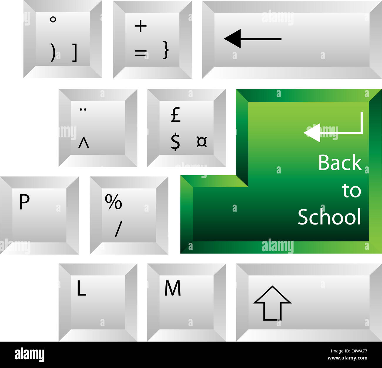 Back to School Keyboard Stock Photo - Alamy