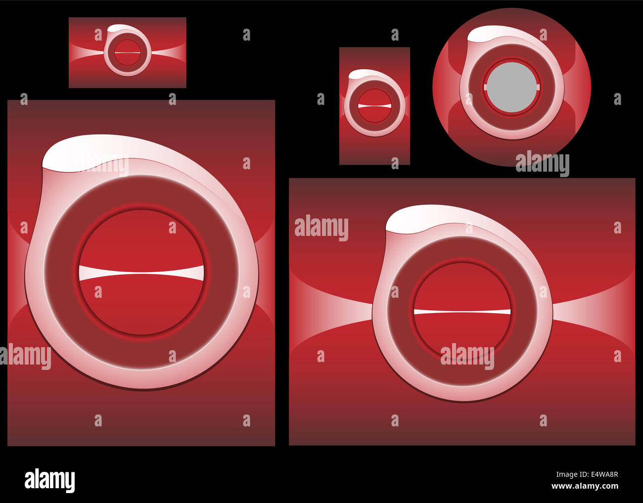 Realistic cd template hi-res stock photography and images - Alamy