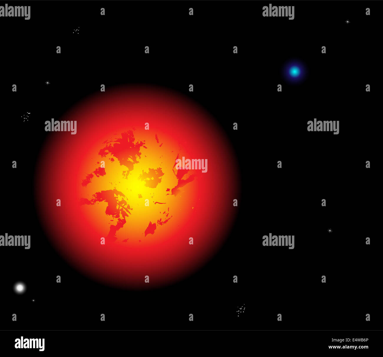 Sun in space Stock Photo - Alamy