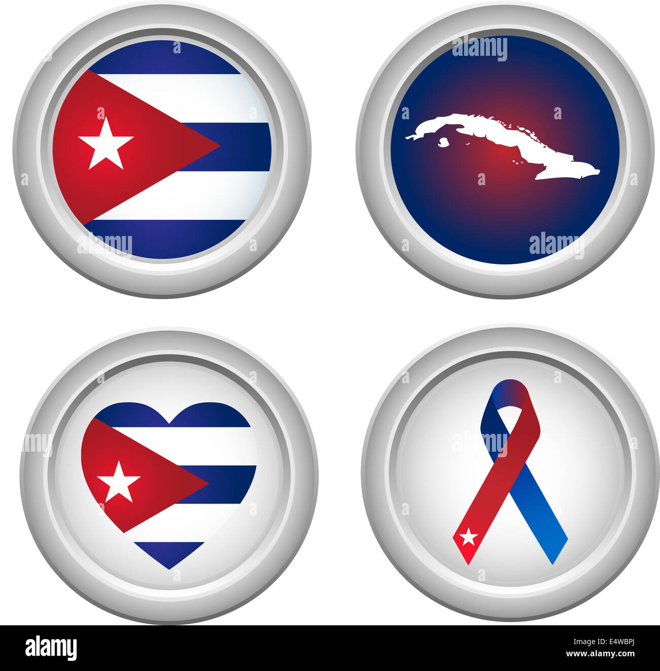 Map of cuba Cut Out Stock Images & Pictures - Alamy