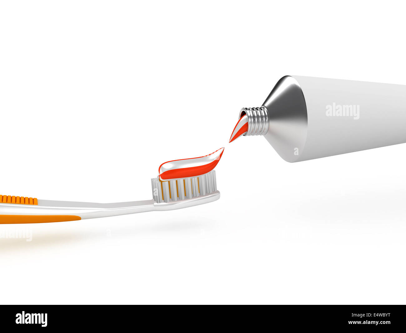 Tooth brush and paste Stock Photo - Alamy