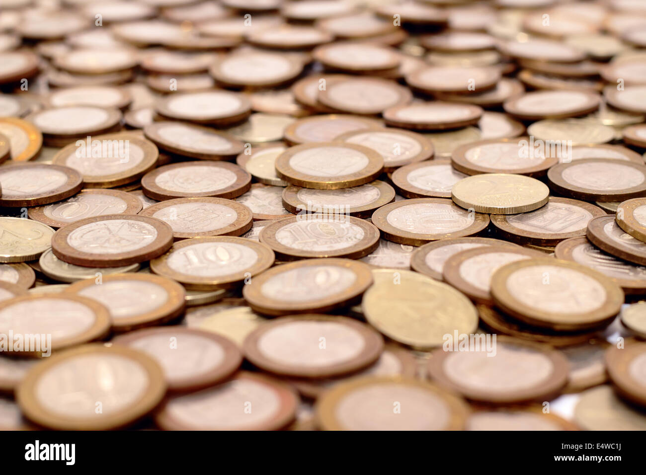 Scattering of coins hi-res stock photography and images - Alamy