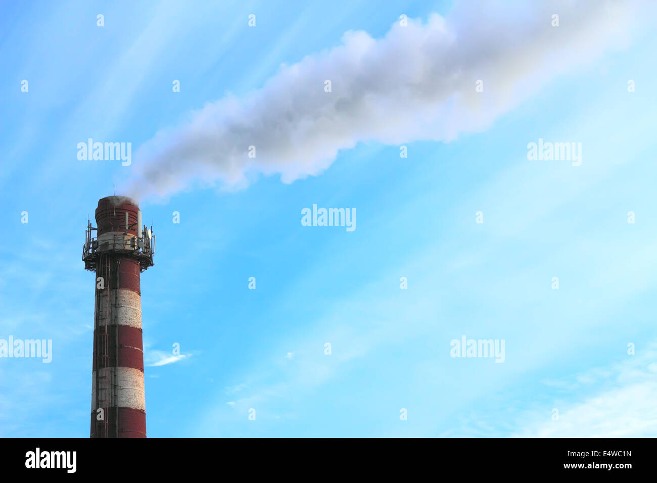 Pollution factory plant smoke Cut Out Stock Images & Pictures - Alamy