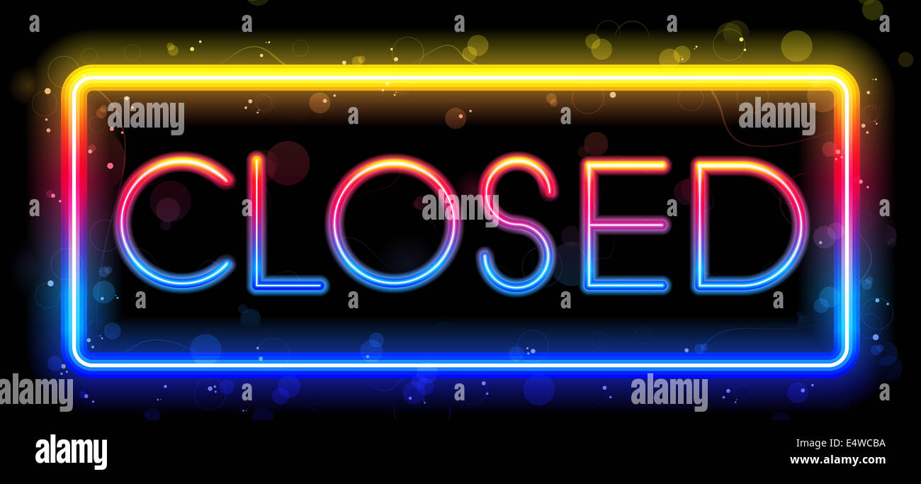 Blue orange neon sign hi-res stock photography and images - Alamy