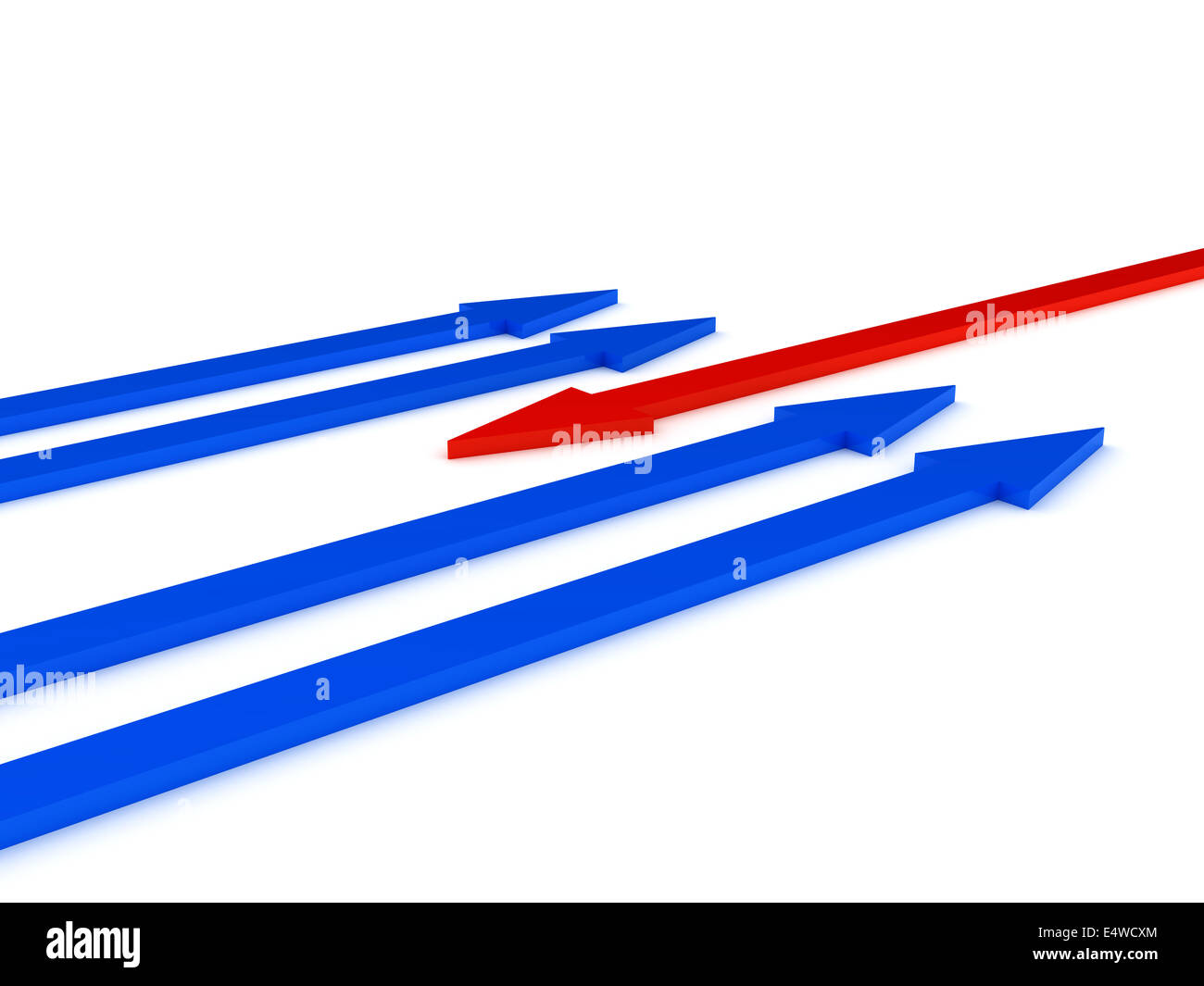 Opposition concept over white background Stock Photo - Alamy