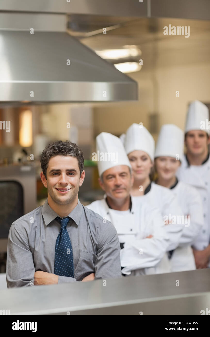 Waiter and Chef's Stock Photo - Alamy