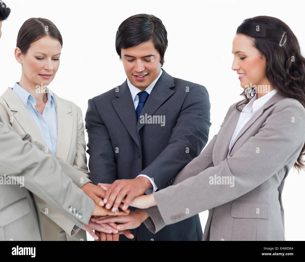 Putting palms together hi-res stock photography and images - Alamy