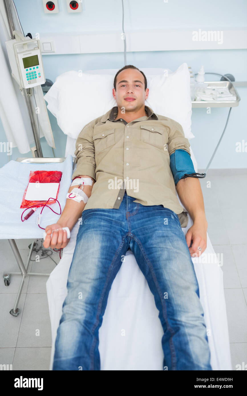 Patient hospital bed blood transfusion hi-res stock photography and ...
