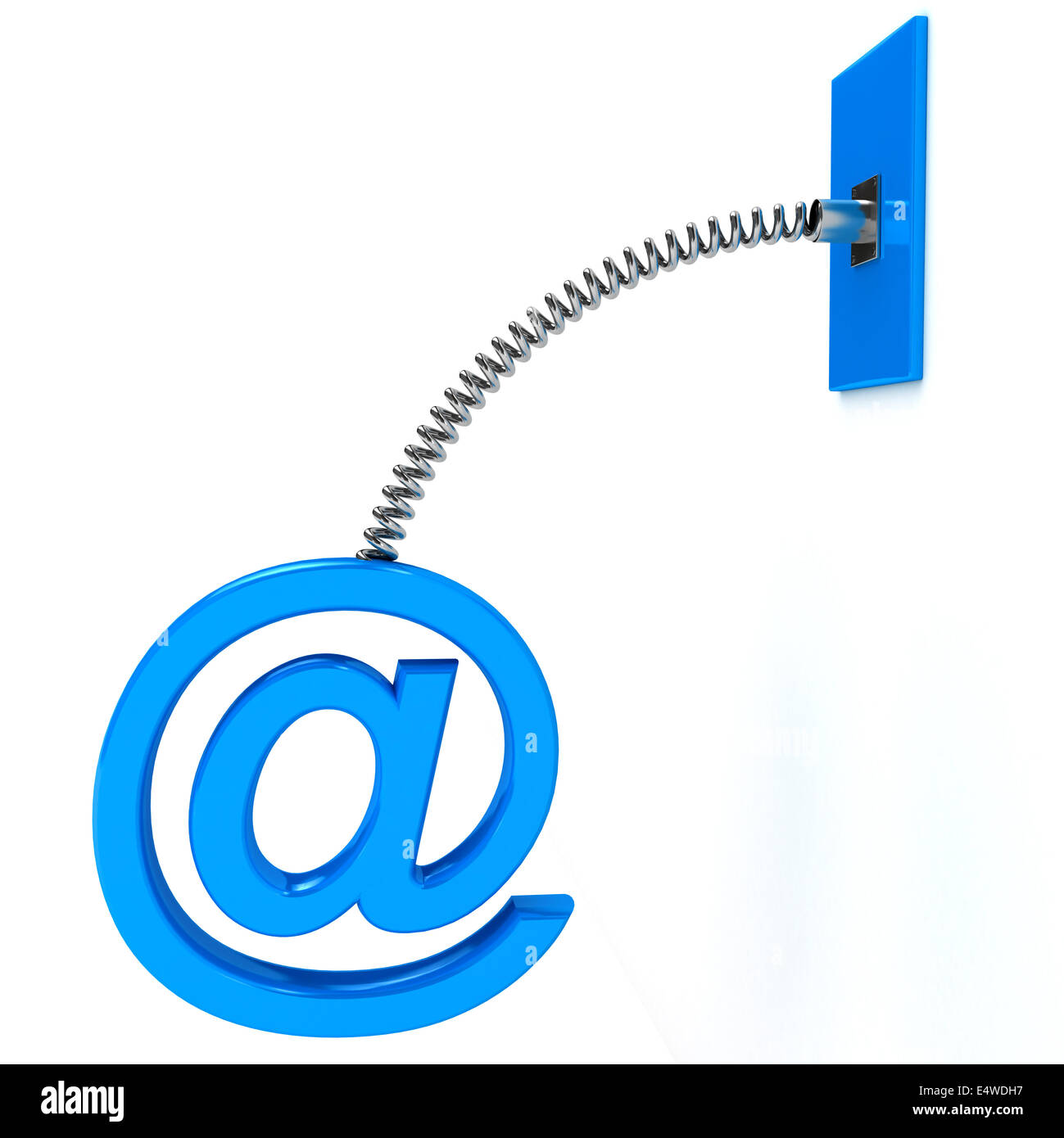 e-mail sign over white. 3d render Stock Photo - Alamy