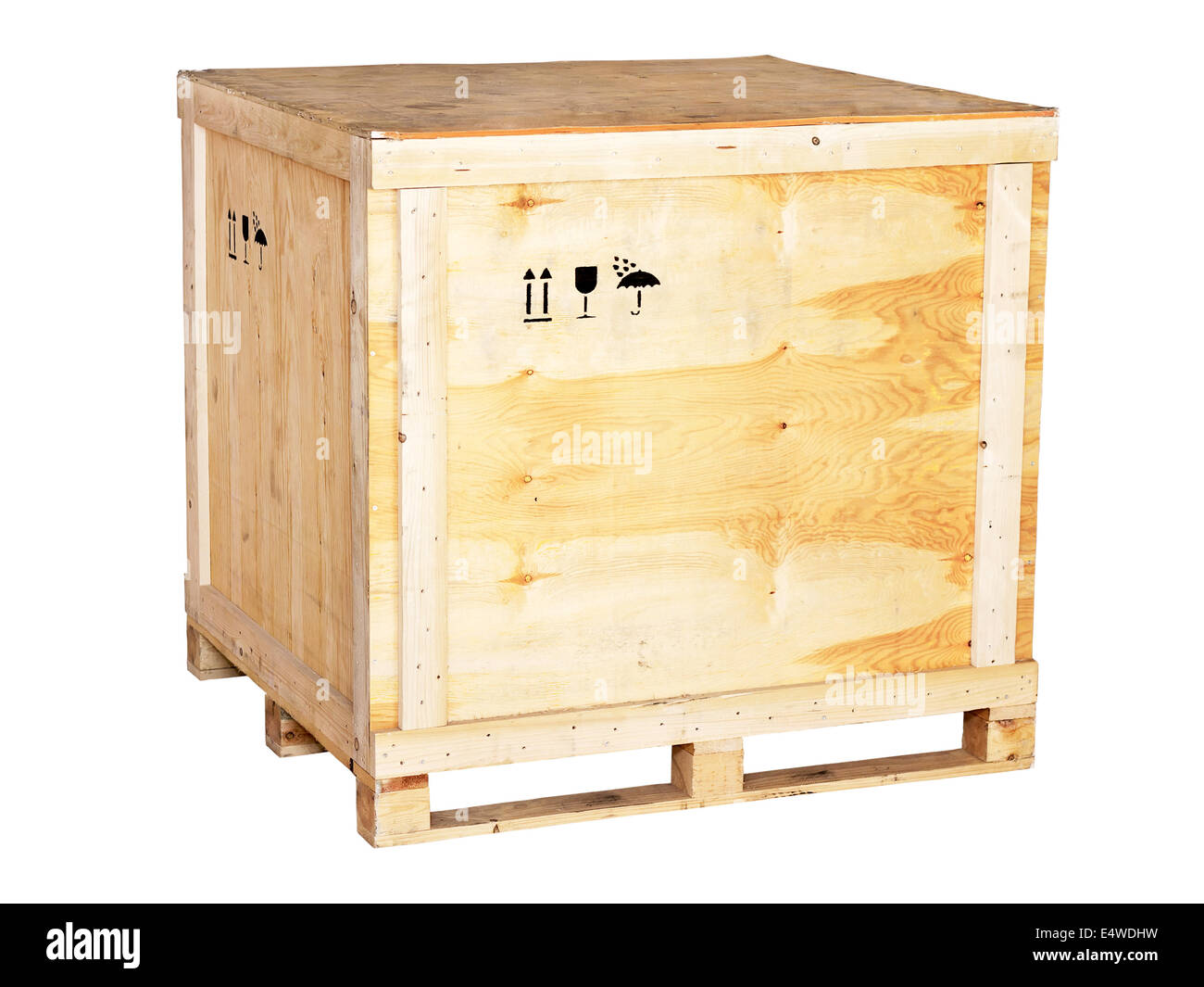 large wooden box Stock Photo - Alamy