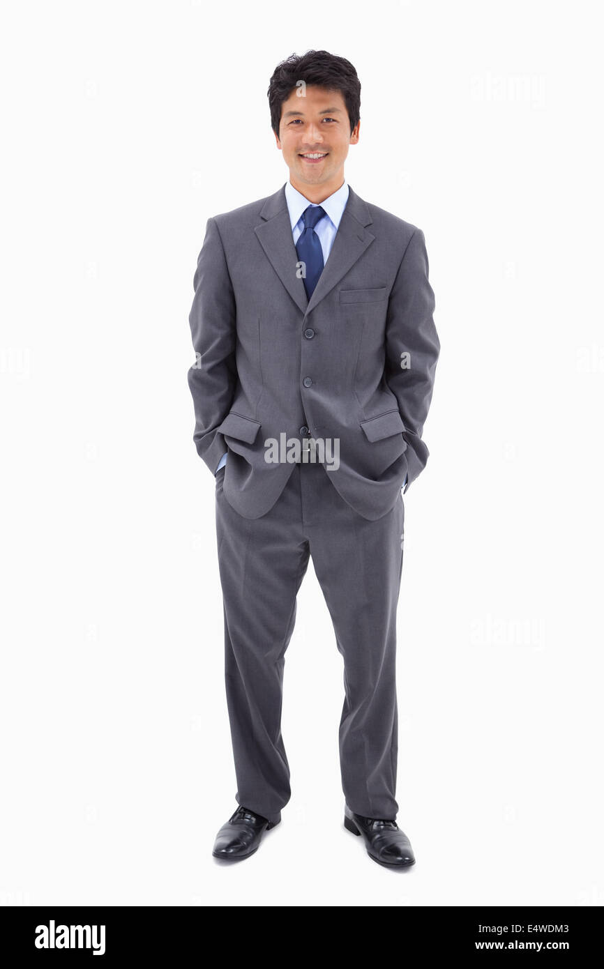 Portrait of a businessman standing up Stock Photo - Alamy