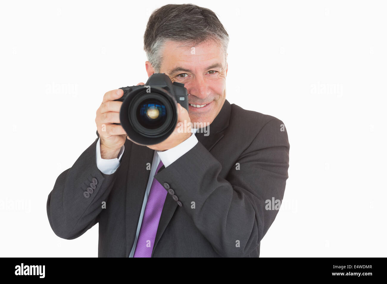 Man looking from behind the camera Stock Photo - Alamy