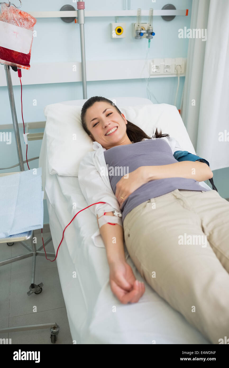 Patient hospital bed blood transfusion hi-res stock photography and ...